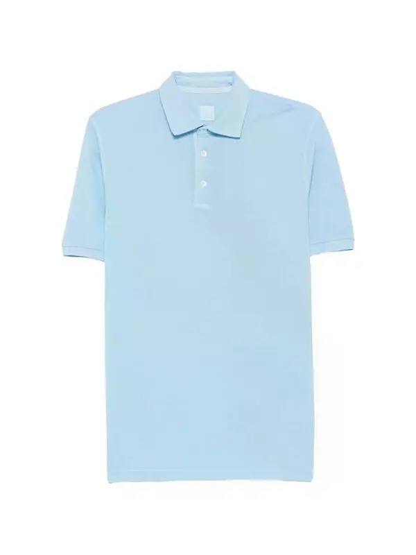 Fedeli Short-sleeve Polo Shirt - Blue