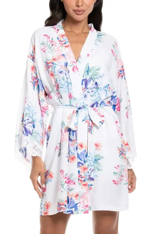 IN BLOOM BY JONQUIL Carter Lace Trim Satin Wrap - Ivory
