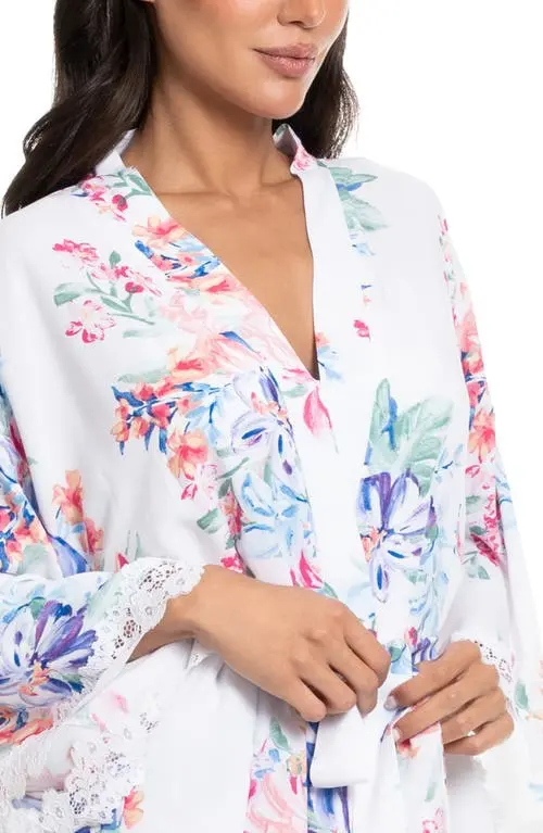 IN BLOOM BY JONQUIL Carter Lace Trim Satin Wrap