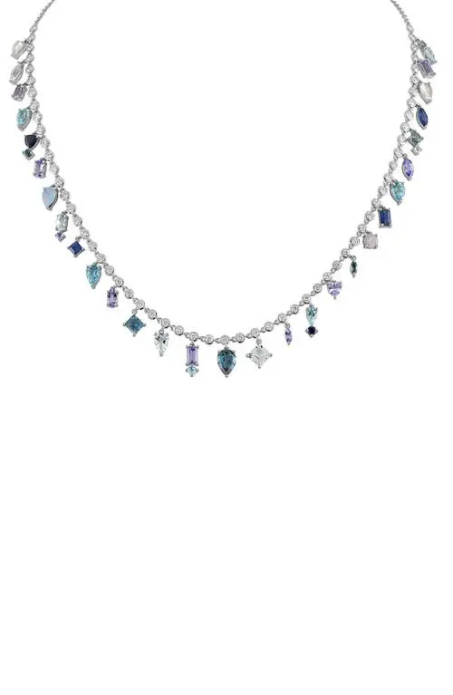 EDEN PRESLEY Sapphire And Diamond Collar Necklace - White Gold Multi