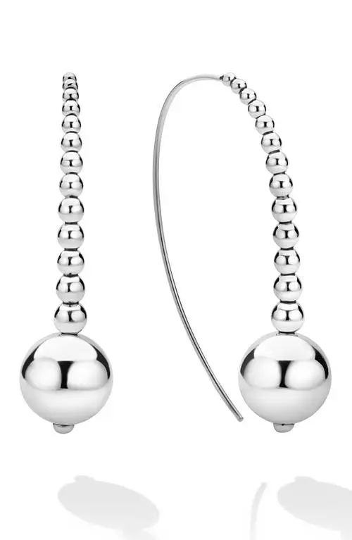 Lagos Caviar Bubbly Drop Earrings - Silver
