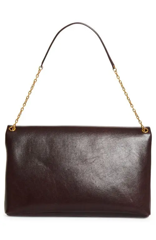 Saint Laurent Xxl Cassandre Envelope Shoulder Bag - Rouge Cabernet