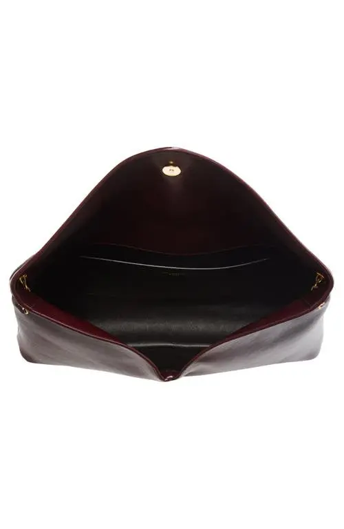 Saint Laurent Xxl Cassandre Envelope Shoulder Bag - Rouge Cabernet