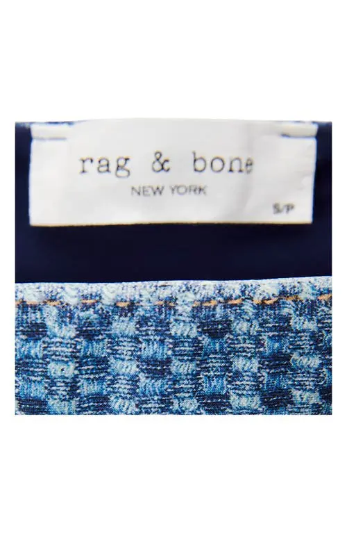 Rag & Bone Miramar Faux Denim Bikini Bottoms - Indigo