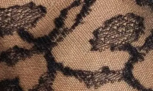 STEMS Sydney Sheer Lace Quarter Socks - Black