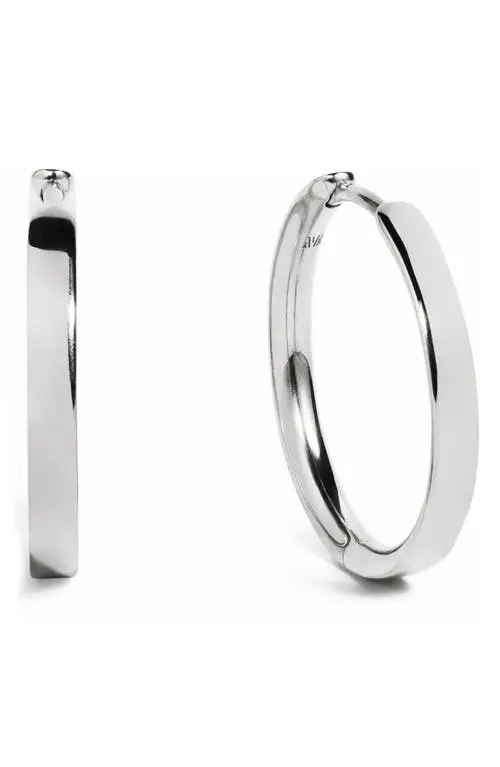 Monica Vinader Essential Small Hoop Earrings - Sterling Silver