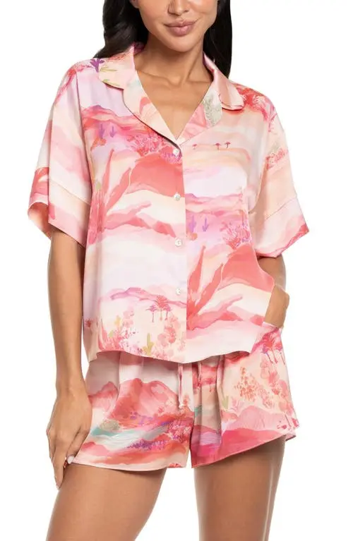 MIDNIGHT BAKERY Satin Short Pajamas - Pink