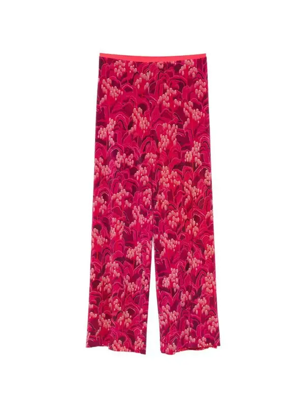 SIYU Lassus Floral-print Trousers