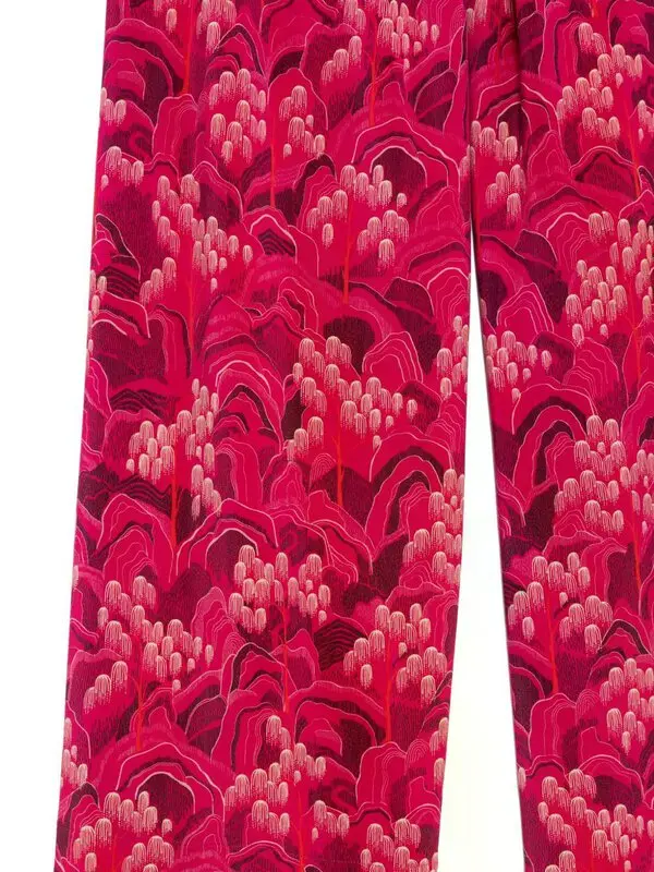 SIYU Lassus Floral-print Trousers