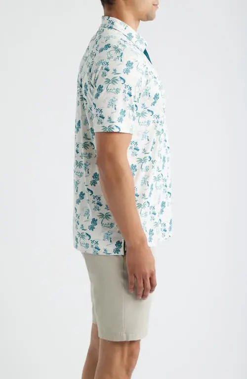 SWANNIES Havana Floral Performance Golf Polo