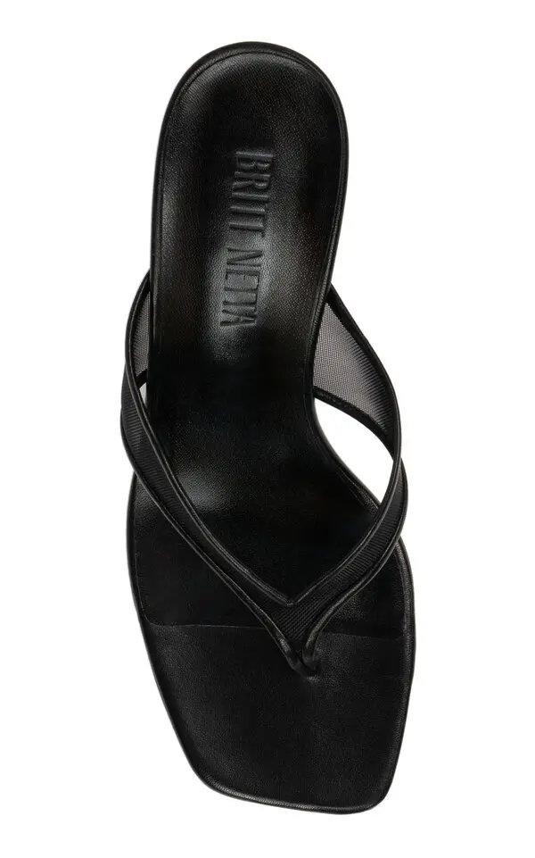 BRITT NETTA Seline Mesh Kitten Heel Sandals