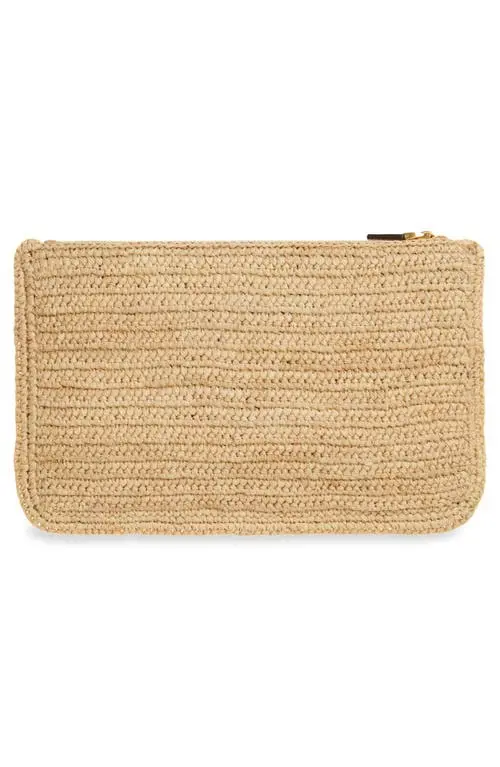 Valentino Garavani Raffia Zip Pouch