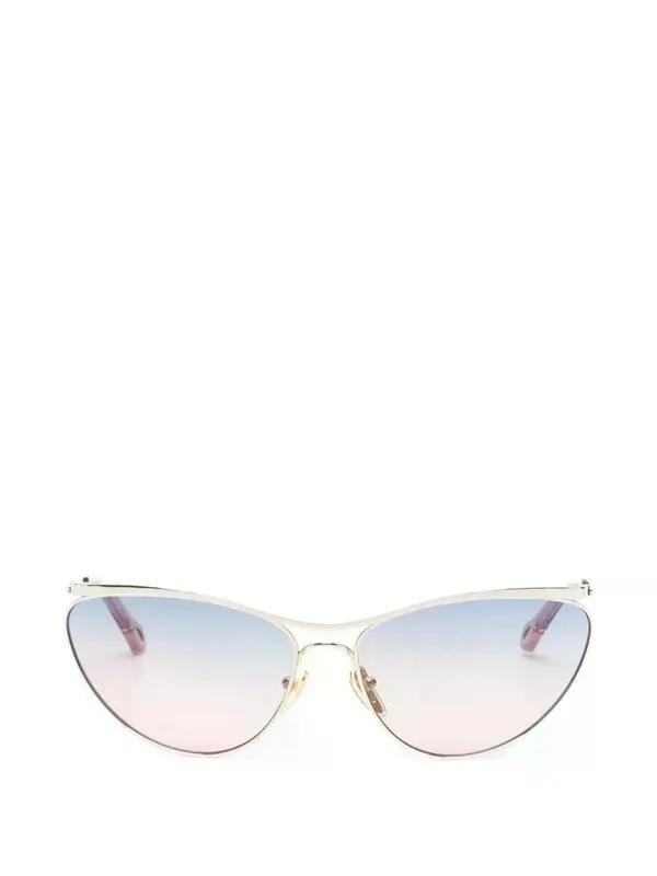 Chloé Tone Cat Eye Sunglasses - Gold