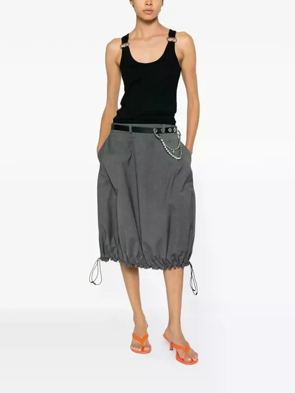 Coperni Balloon-shape Midi Skirt - Grey