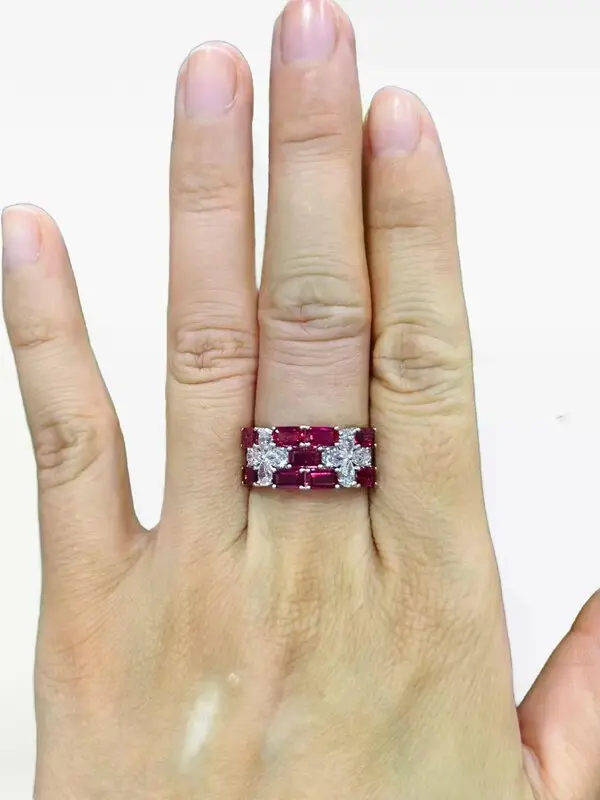 HYT JEWELRY Ruby And Diamond Ring