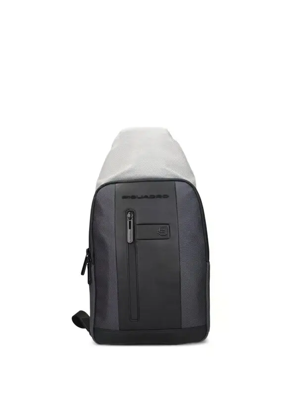 PIQUADRO Logo-detail Sling Backpack - Grey