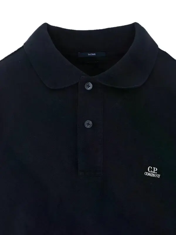 C.P. COMPANY Logo-patch Piqué Polo Shirt