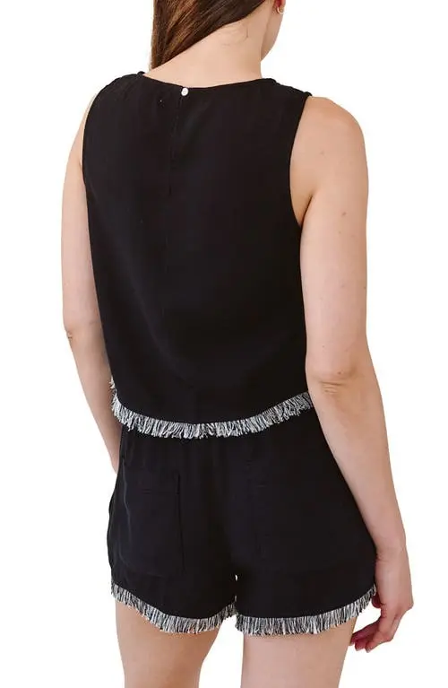 Bella Dahl Frayed Hem Crop Tank