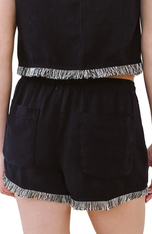 Bella Dahl Fringe Detail Drawstring Shorts