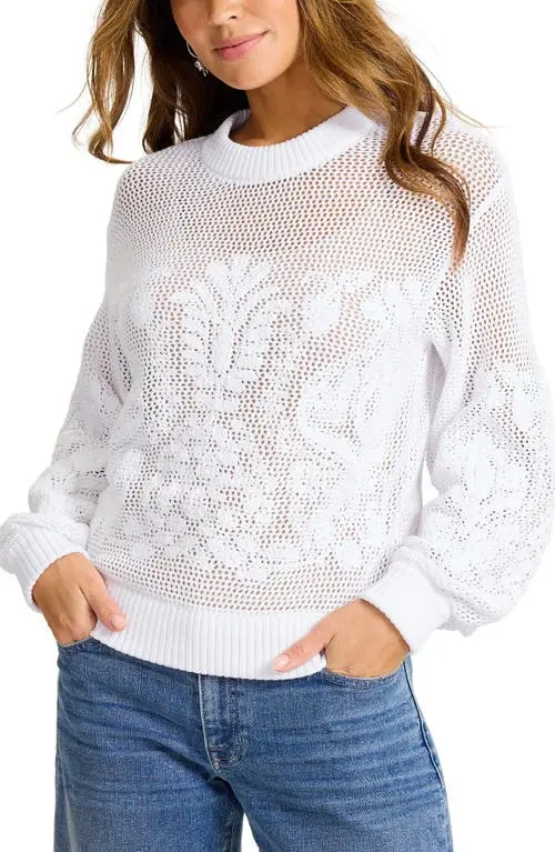Tommy Bahama Lattice Cotton Sweater