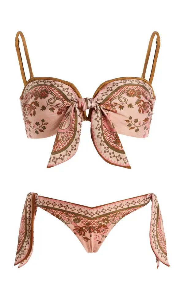 Zimmermann Aster Scarf-detailed Bikini - Multi