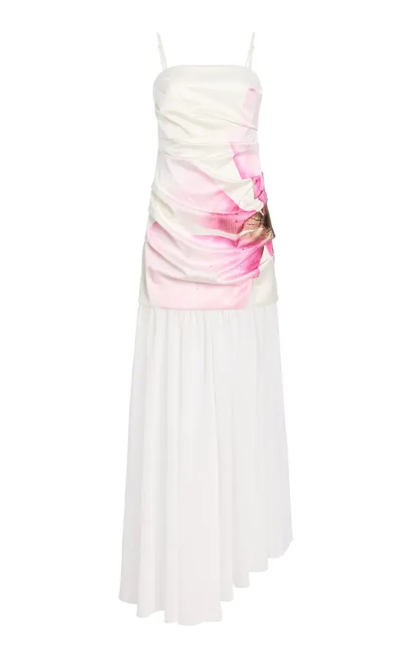 Significant Other Jamila Floral Satin Gown