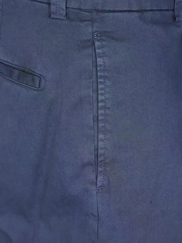 BERWICH Pleated Turned-up Trousers - Blue
