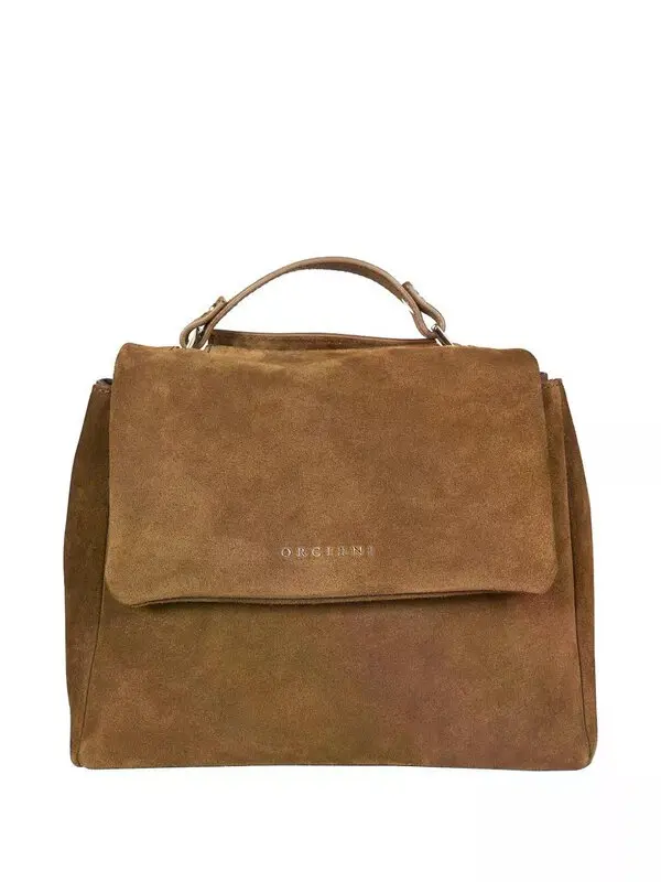 ORTIGNI Suede Tote-bag - Brown