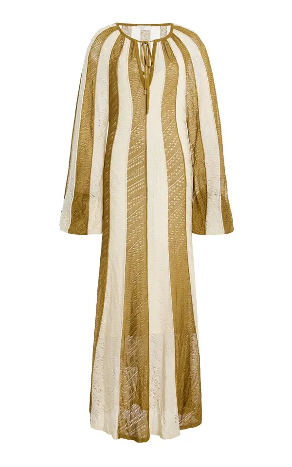 Zimmermann Mahon Knitted Maxi Dress - Green