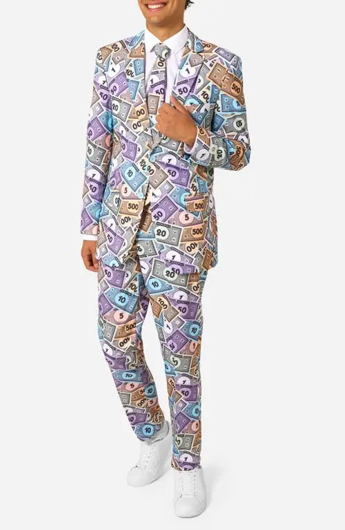 Opposuits X Monopoly Slim Fit Two-piece Suit & Tie Set