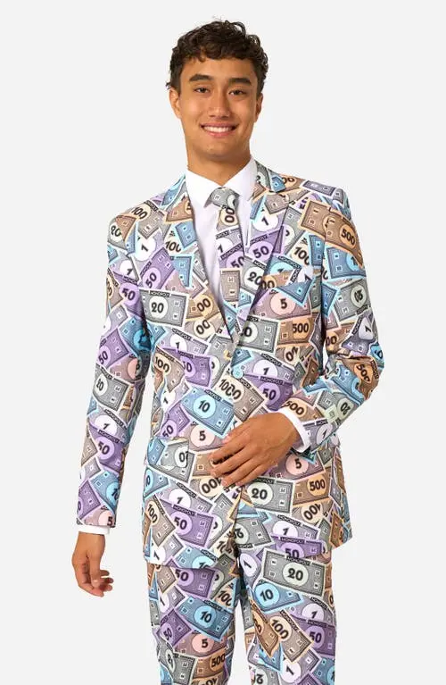 Opposuits X Monopoly Slim Fit Two-piece Suit & Tie Set