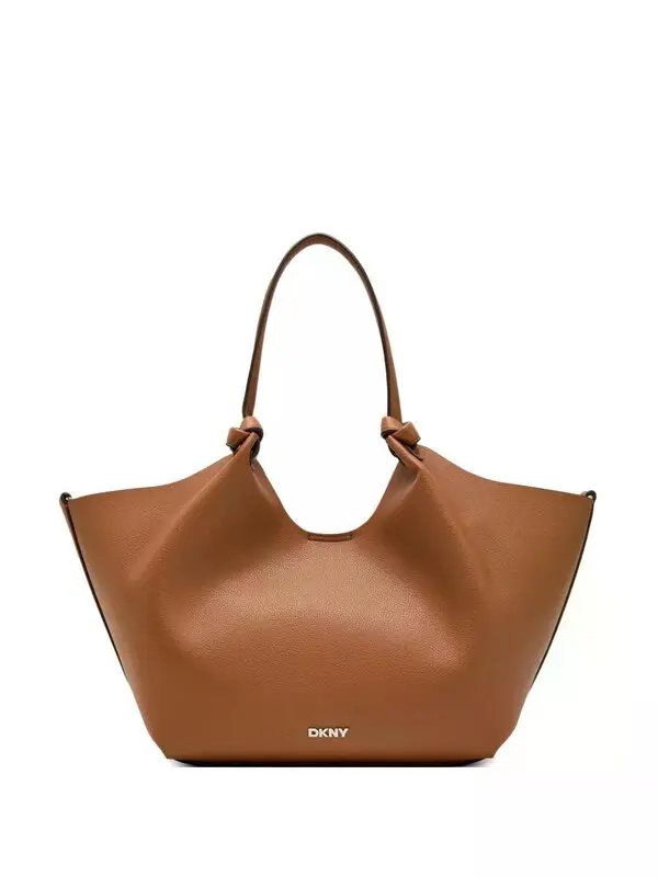Dkny Medium Paula Knotted Tote Bag - Brown