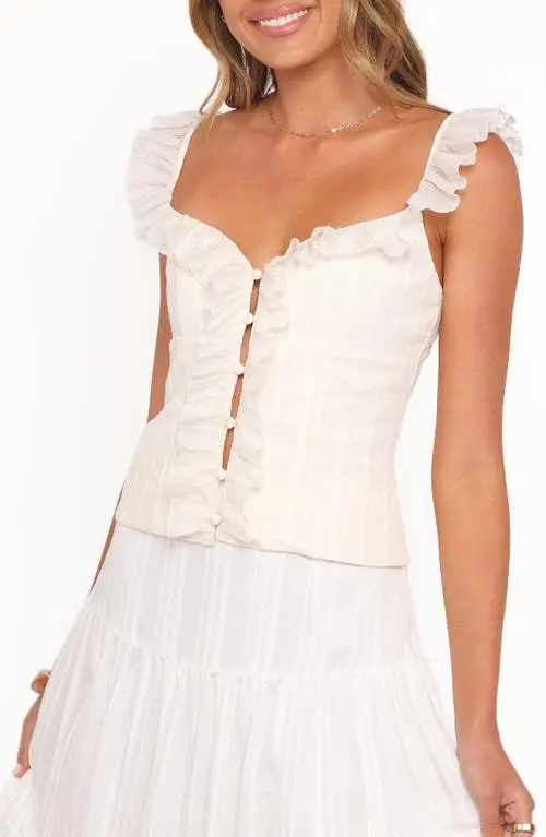 PETAL & PUP Eulalie Corset Top - Cream