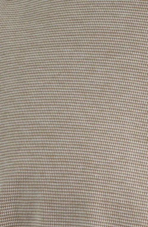 EMANUEL BERG Premium Modern Fit Microhoundstooth Cotton Jersey Dress Shirt