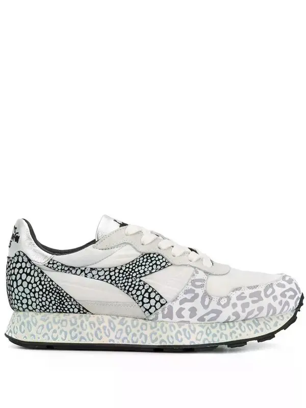 DIADORA Leopard Print Panelled Sneakers