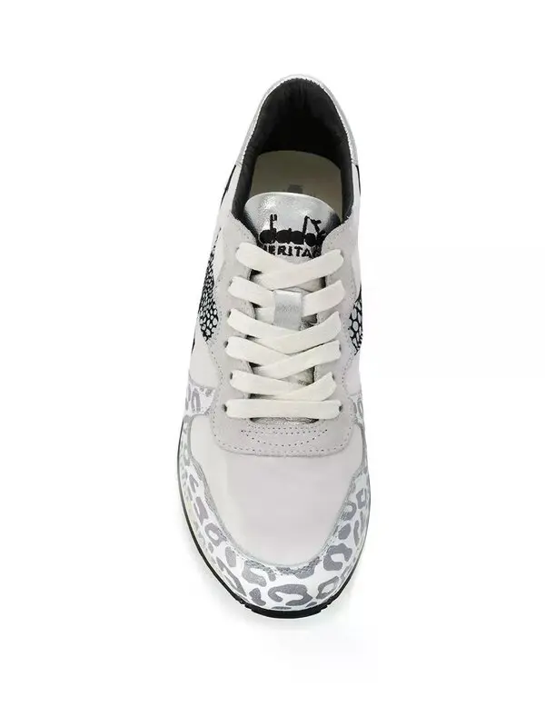 DIADORA Leopard Print Panelled Sneakers