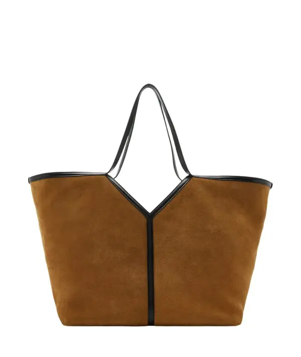 Saint Laurent Y Suede Tote Bag