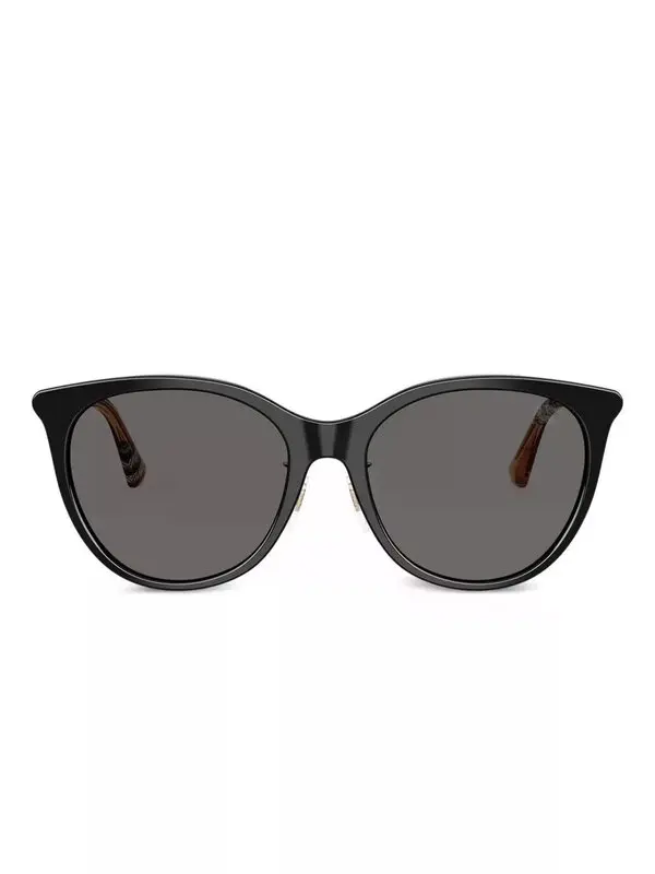 Burberry Check-pattern Sunglasses - Black