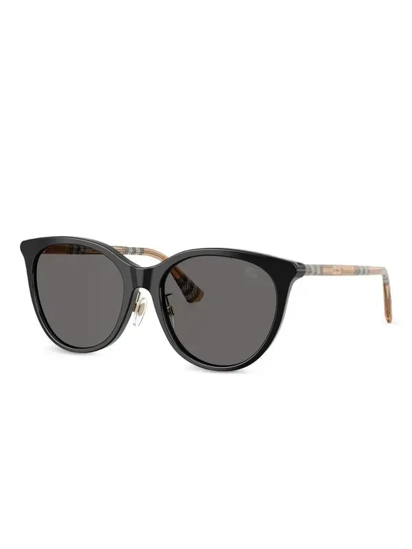 Burberry Check-pattern Sunglasses - Black