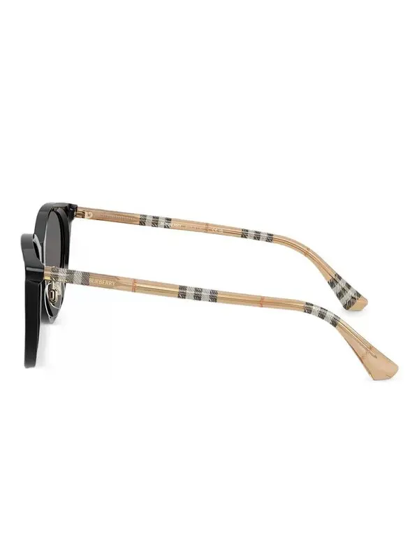 Burberry Check-pattern Sunglasses - Black