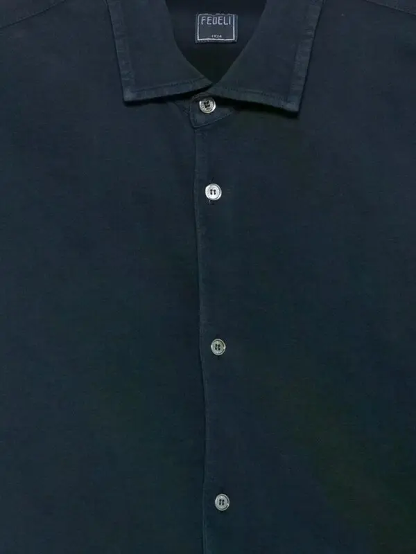 Fedeli Long-sleeve Shirt - Blue