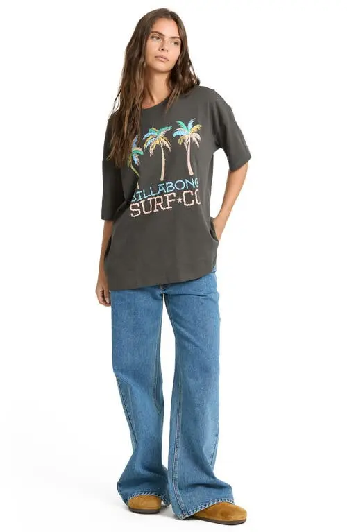 BILLABONG Found In Paradise Oversized Graphic T-shirt