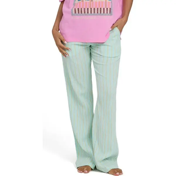 BILLABONG Striped Cotton Gauze Pants