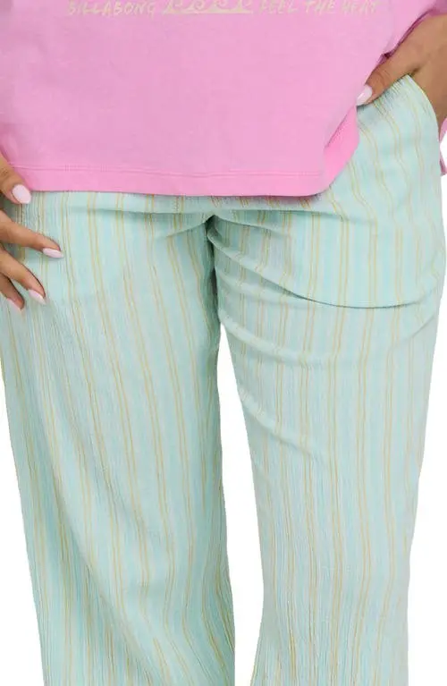BILLABONG Striped Cotton Gauze Pants