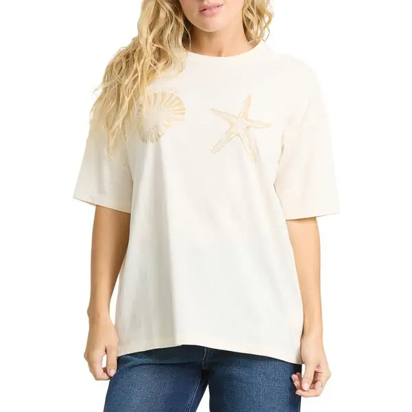 BILLABONG In Front Of Me Graphic Oversized T-shirt