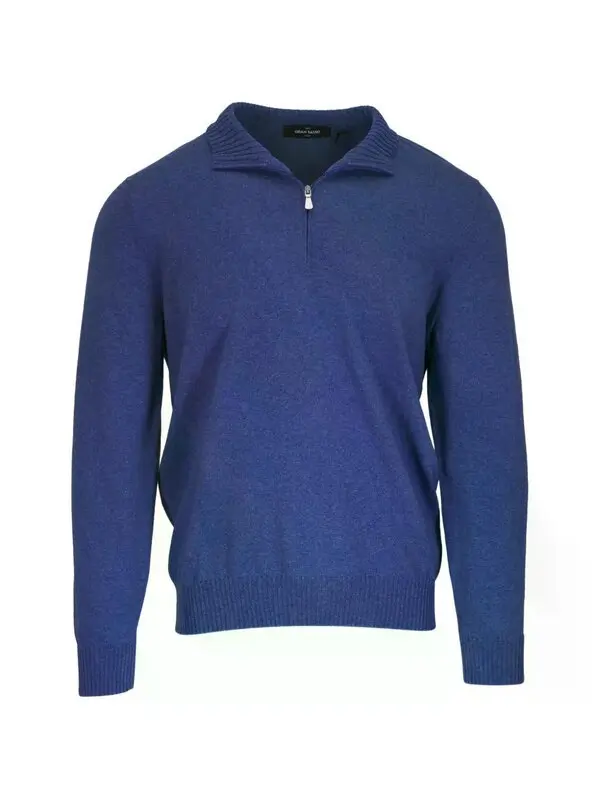 GRAN SASSO Quarter-zip Sweater - Blue