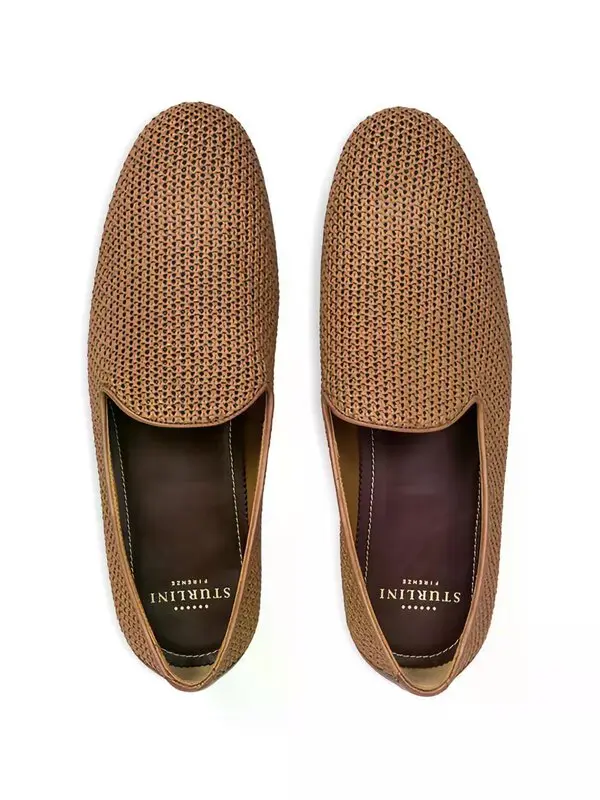 STURLINI FIRENZE Woven Raffia Loafers