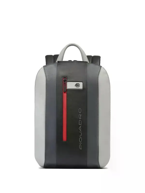 PIQUADRO Leather Backpack - Grey
