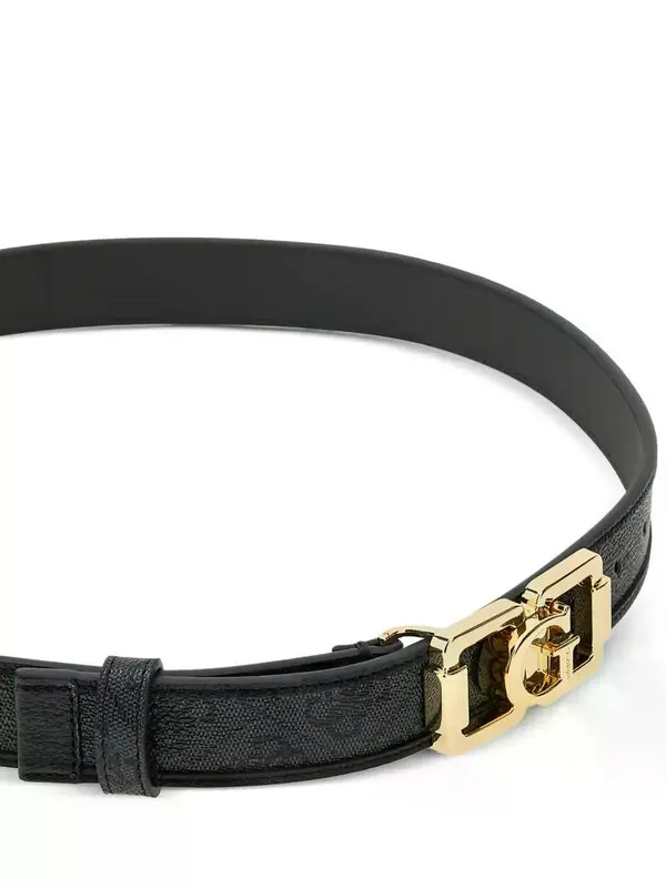 Guess Karnilla 4g Logo-buckle Belt - Black