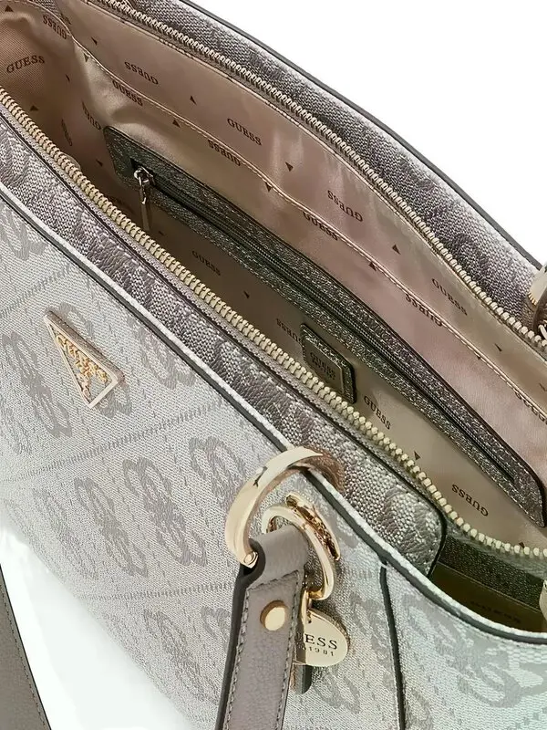 Guess Noelle Logo-pattern Charm-detail Tote Bag